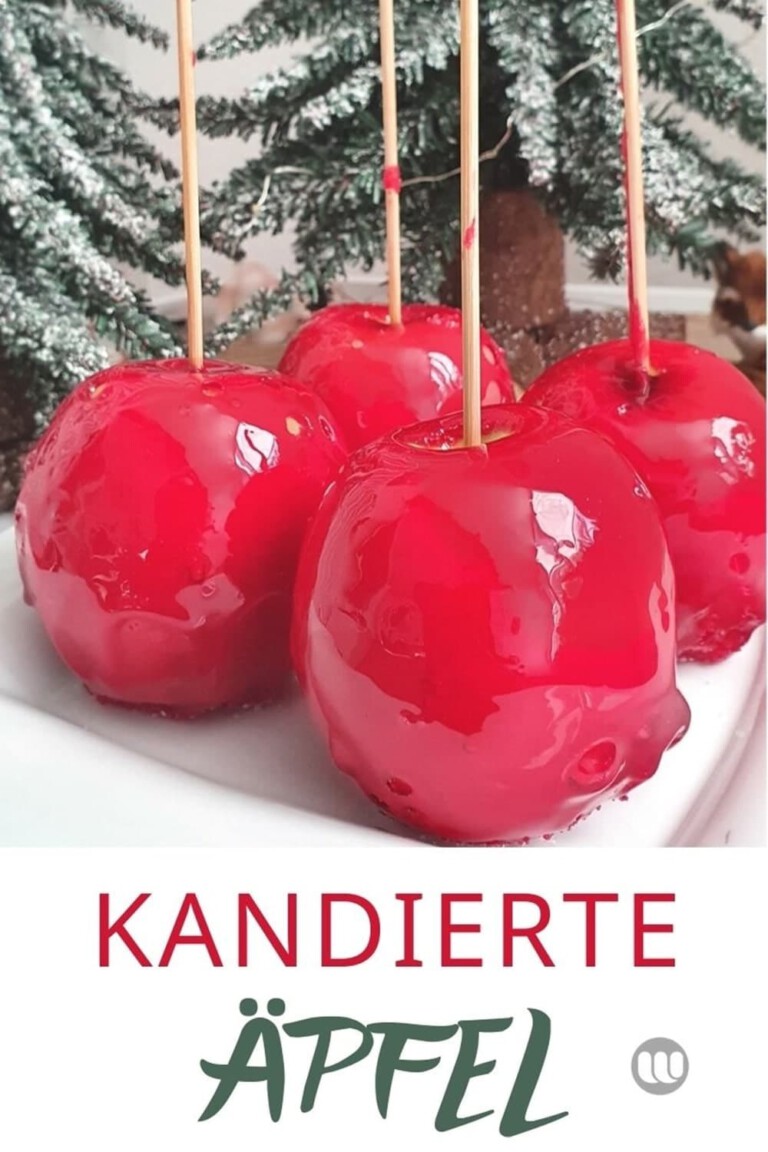 Kandierte Äpfel Rezept: Kirmes Paradiesapfel selber machen